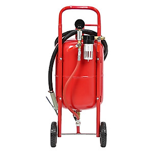 GAOMON Sand Blaster 20 Gallon, Portable Air Sandblaster 125PSI, High Pressure Air Sandblaster with 6" Wheels, Rust Removal and Special Surface Treatment of Material