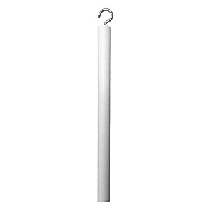 1 Pack - Snow White Wood Blind Tilt Wand Replacement - Available in 12" - 24" - 30" - 36" - 48" - "C Hook (36")