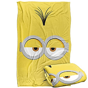 Minions Blanket, 36"x58", Kevin Face Silky Touch Super Soft Throw Blanket