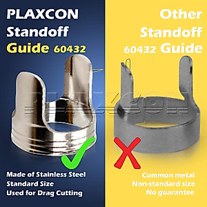 PLAXCON 2pcs PT60 IPT-60 Plasma Torch Double Pointed Spacer Guide 60432 Standoff Guide Plasma Cutting Accessories