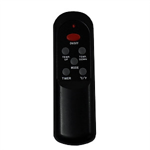 LifeSmart LifePro 1500W Portable Electric Infrared Quartz Space Heater for Indoor Use with 4 Heating Elements and Remote Control, Brown Oak Wood