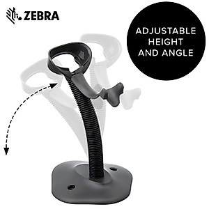Zebra Gooseneck Stand for LS2208 Series Handheld Scanner Twilight Black 20-61019-02R