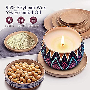 Candle Gifts for Women,4 Pack Gifts for her Scented Candles Set, Thank You Gifts, Soy Wax Candles with Essential Oil, Candle for Aromatherapy, Gift Basket for Women, Christmas, Birthday,Stress Relief