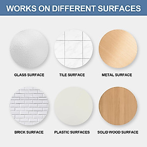 ACNISM 4 PCS Stainless Steel Sticky Hooks Heavy Duty Wall Hooks Towel Hanger Wall Holder Waterproof for Hanging Coat, Hat,Robe Hook（Silver Square Round）