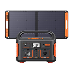 Jackery Solar Generator Explorer 500, 518Wh Portable Power Station Mobile Lithium Battery Pack with 1xSolarSaga 100 for RV Road Trip Camping, Outdoor Adventure