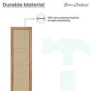 Swiss Madison Well Made Forever Classé 15" W x 60" H x 15" D Linen Cabinet in Oak