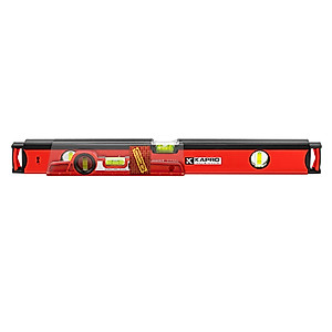 Kapro - 985T & 724 Masonry Level Set - 48" & 10" Levels - Non-Magnetic - Features Hand Calibrated Acrylic Vials, Dual-View Plumb Site & Shock Absorbing End Caps - VPA Tested