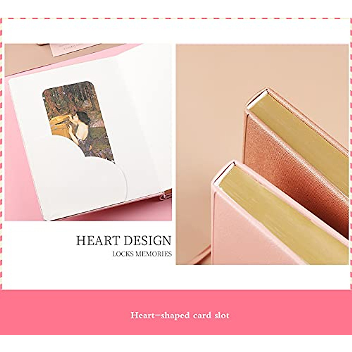 MYUOOT B6 Heart Shaped Combination Lock Diary with Key PU Leather Journal Diary with Lock and Key Journal Notebook with Lock Locking Journal Diary Notebook for Girls Boys Men Women, Pink