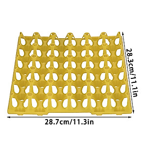 Yosoo 5PCS Egg Flats, Plastic Chicken Egg Cartons Stackable Reusable Egg Crates Holder Trays for Storage Transportation Each Holds 30 Eggs(#3)