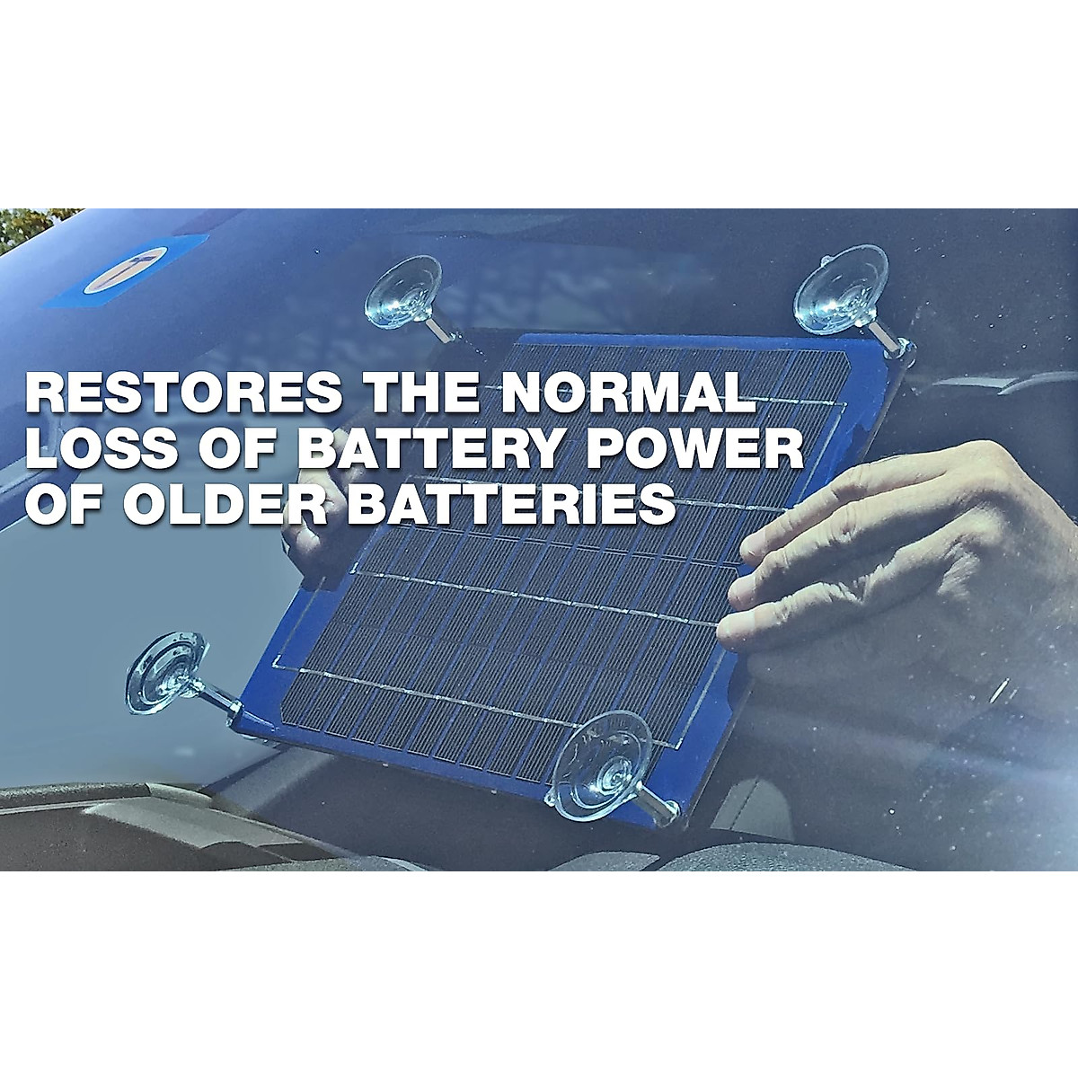 PulseTech SolarPulse SP-12 Solar Battery Charger Maintainer, 12 Watt, Blue
