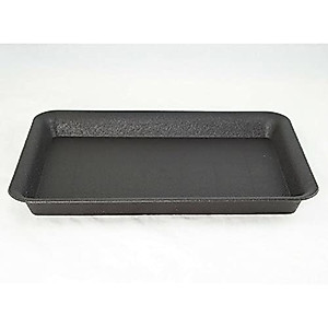 2 Pcs Rectangular Black Plastic Humidity/Drip Tray for Bonsai Tree 10.25"x 7.25"x 1"