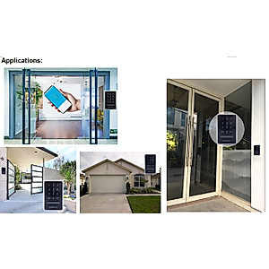 ISURPIAN ISURPASS Z-Wave Keypad Smart Lock Front Door,Hotel Digital Auto Lockdoor Locks for Home,keyless, Swipe Card, APP Black