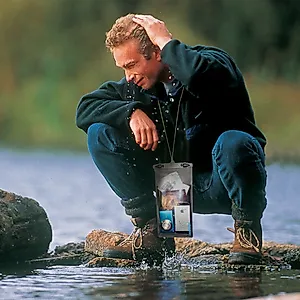 Aquapac Waterproof Small Paddle Case, Made in The UK, Carry Cord, Travel Essential, 5 Year Warranty, Eco Friendly, Watersports, Hiking, Mountain Biking, Running Accessory Black