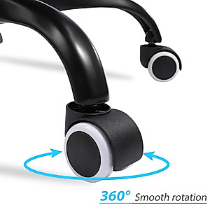 Ergonomic Office Chair Mesh Desk Chair Lumbar and Back Support Computer Chair with Adjustable Headrest Pillow 360 Swivel Casters and Flip-up Armrests for Home Office (Gray)