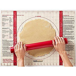 Rose Levy Beranbaum Signature Series Rose's stick, Non-slip Mat, 18" x 24.5", Made in USA childrens-art-doughs, Cream