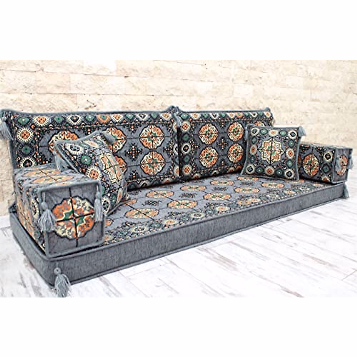 Arabic Majlis Sofa, Arabic Floor Seating, Floor Seating Sofa, Arabic Couches (With STANDARD FOAM)