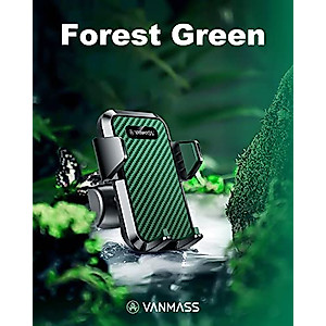 VANMASS [2023 Upgraded] Car Dashboard Phone Holder Mount [Super Suction Cup] Compatible for iPhone 13 Pro Max 12 11 X Xr 8 7 Plus Mini Se Universal Cell Phone Windshield Vent Handsfree Cradle，Green
