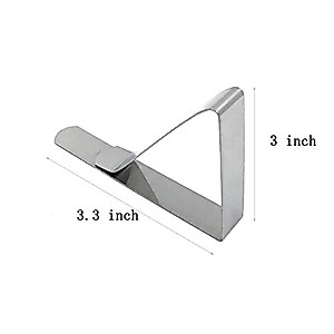 Latomex Tablecloth Clips, Set of 12 Extra Large Table Cover Cloth Clamps for Home Party & Picnic(Up to 2.7")