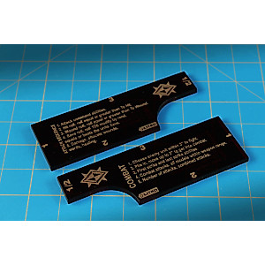 LITKO 3-inch Fight Gauge | Combat Movement | Compatible with Warhammer Age of Sigmar 3rd Edition (Translucent Red)