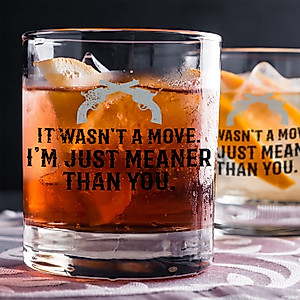 Toasted Tales I'm Just Meaner than You | Old Fashioned Whiskey Glass Tumbler 11 oz. | Rocks Barware | Quality Chip Resistant Home Bar Whiskey Gift
