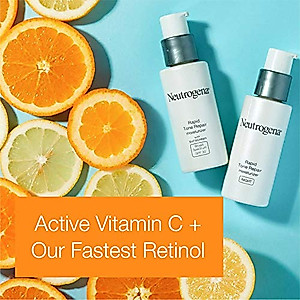 Neutrogena Rapid Tone Repair Retinol + Vitamin C Facial Moisturizer with Retinol, Vitamin C, Hyaluronic Acid & SPF 30 Sunscreen, Tone-Evening & Brightening Face Cream, 1 fl. oz