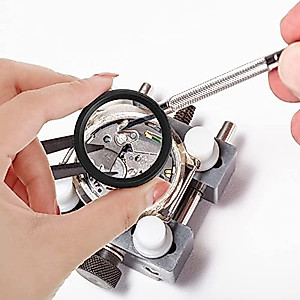 5 Pcs Jewelers Loupe Portable Monocular Magnifier Magnifying Glass Eye Loops Magnifier with 30 x 36 mm Lens Watch Jewelry Experimental Repair Tool for Textile Optical Circuit Coins (5X 10X 15X 20X)