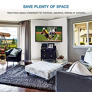 Corner TV Wall Mount Bracket Tilts, Swivels, Extends, Full Motion Articulating TV Mount for 26-60 inch LED, LCD Flat Curved Screen TVs, Holds up to 99 lbs, VESA 400x400, Heavy Duty TV Bracket PSCMF1