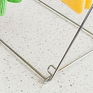 Da Jia Folable Kitchen Towel Rag Rail Drying Rack Holder Shelf Household Hanging Storage Organizer