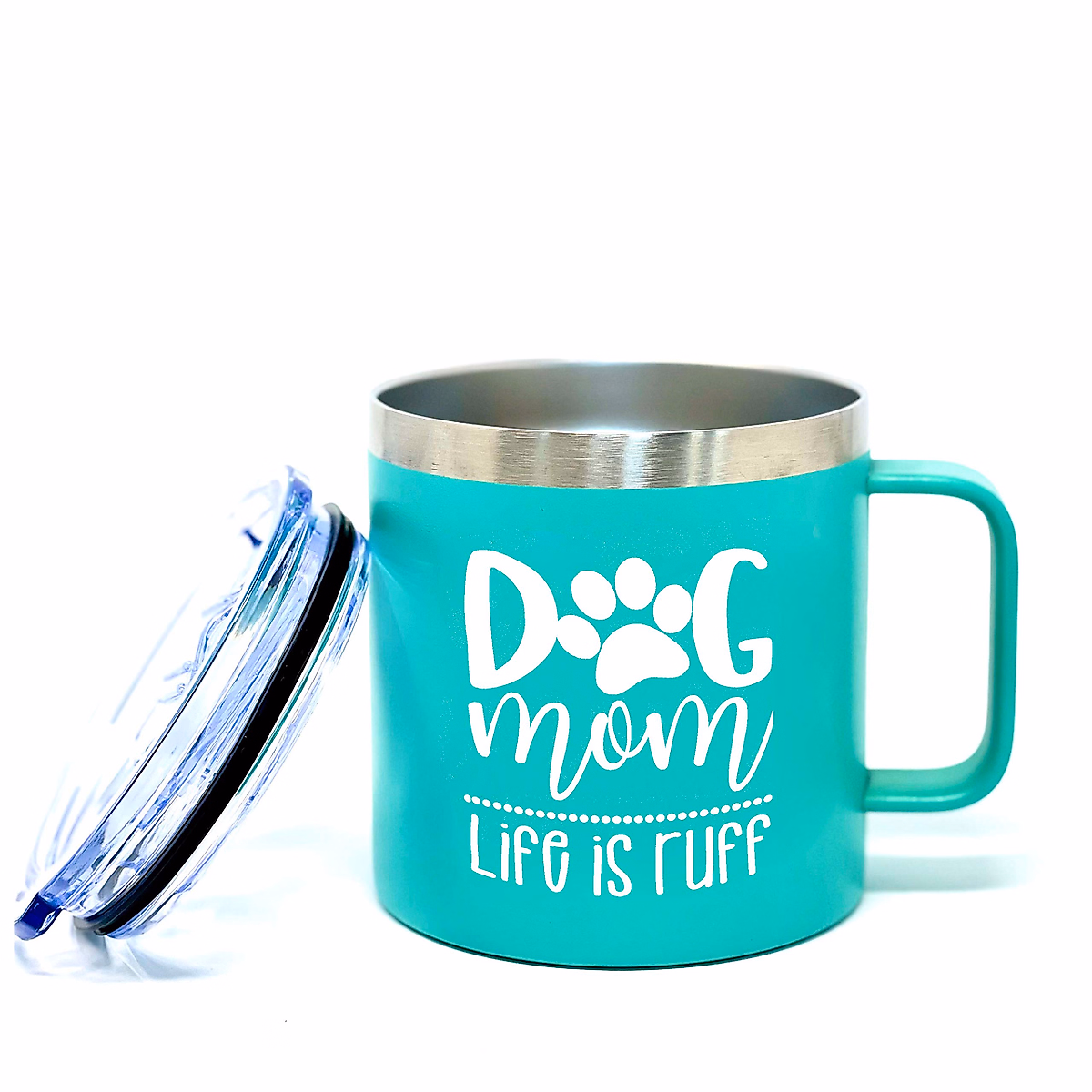 Dog Mom Coffee Mug - Dog Lovers Gifts for Women - Dog Mom Insulated Cup, Tumbler - Great Dogs Themed Gifts for Christmas, Birthday, Best Cups and Mugs for New Dog Mom, Things for Dog Lovers
