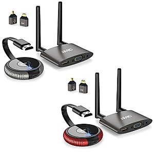 Wireless HDMI Transmitter and Receiver, TIMBOOTECH 5G HDMI Wireless kit 100FT/30M Streaming Video/Audio from PC,Laptop,Phone to TV and Projector,The Projector Adapter for TIKTOK/Neflix/Conferences