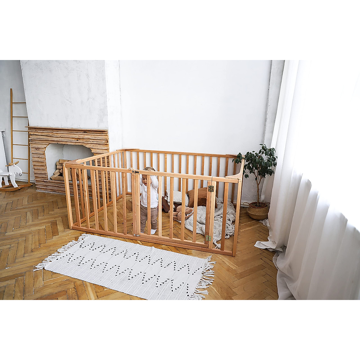 BUSYWOOD Montessori Toddler Bed - Floor Bed Frame Montessori- Girl Bed Frame- Toddler Floor Bed Frame Montessori - Toddler Boy Bed Frame - Twin Floor Bed Frame - Full, Queen, King, Small (Model 20)