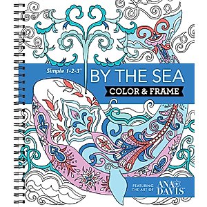 Color & Frame - By the Sea (Adult Coloring Book)