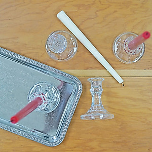 4" Candlestick Holders - Stems/Base For Redneck Wine Glass - 6 Pack CS-6pk