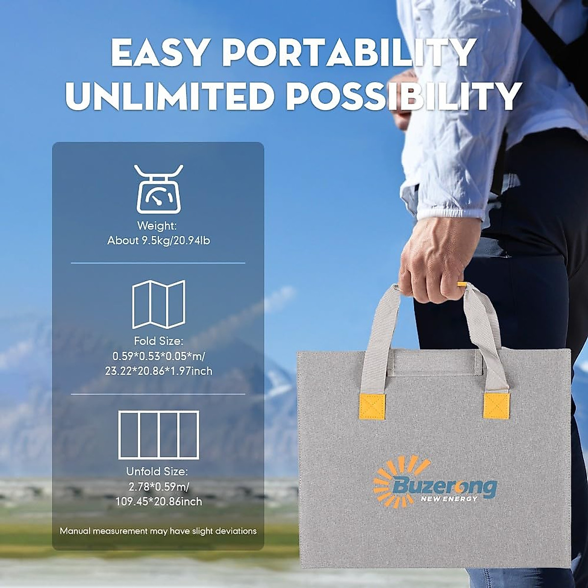 Portable Solar Panels with Multi Connector Solar Charger 250W with Kickstands for Camping RV Fast Charge Power Station