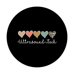 Ultrasound Tech, Leopard Diagnostic Medical Sonographer PopSockets Swappable PopGrip