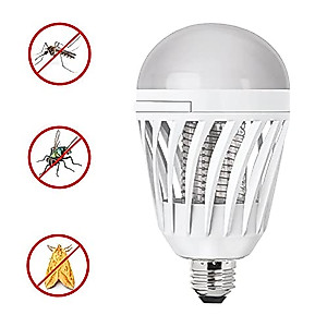 Feit Electric LED Bug Zapper Light Bulb - 2 in 1 UV Light attracts and zaps Mosquitoes and Other Annoying pests | Keeps Bugs Away