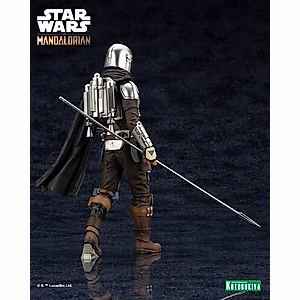 Kotobukiya Star Wars: The Mandalorian & Grogu with Beskar Staff ARTFX+ Statue, Multicolor