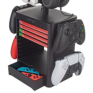 Venom Universal Video Games and Accessories Storage Tower (PS5 / Xbox Series X & S / PS4 / Xbox One) (PS5)