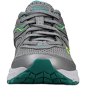 Saucony Women's Cohesion 10 Running Shoe, Grey/Tea/Ct, 8.5 M US