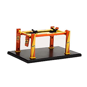 Greenlight 16150-A Auto Body Shop - Four-Post Lifts Series 4 - Yellow Arm or All 1:64 Scale Diecast
