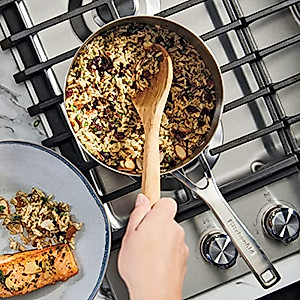 KitchenAid 3-Ply Base Brushed Stainless Steel Sauce Pan/Saucepan with Lid, 3 Quart