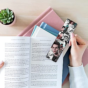 Bookmarks Ruler Metal Stilinski Bookography Wolf Bookworm Actor Measure Reading Tassels for Book Bibliophile Gift Reading Christmas Ornament Markers Bookmark