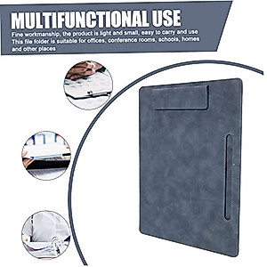 STOBOK 4pcs Folder Board Pencils File Folder Organizer Pencil Sketch Hand Support Exam Paper Base Clipboard Paper File Organizer Conference Writing Board Exam Paper Clips A4 Pu