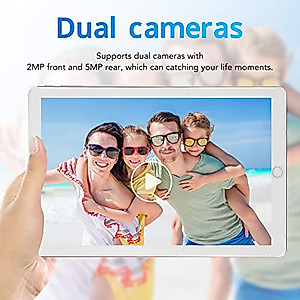 Naroote 10.1 Inch Tablet, 1280x800 Resolution 100-240V 3G Calling Tablet for Travel for Android 5.1 (US Plug)