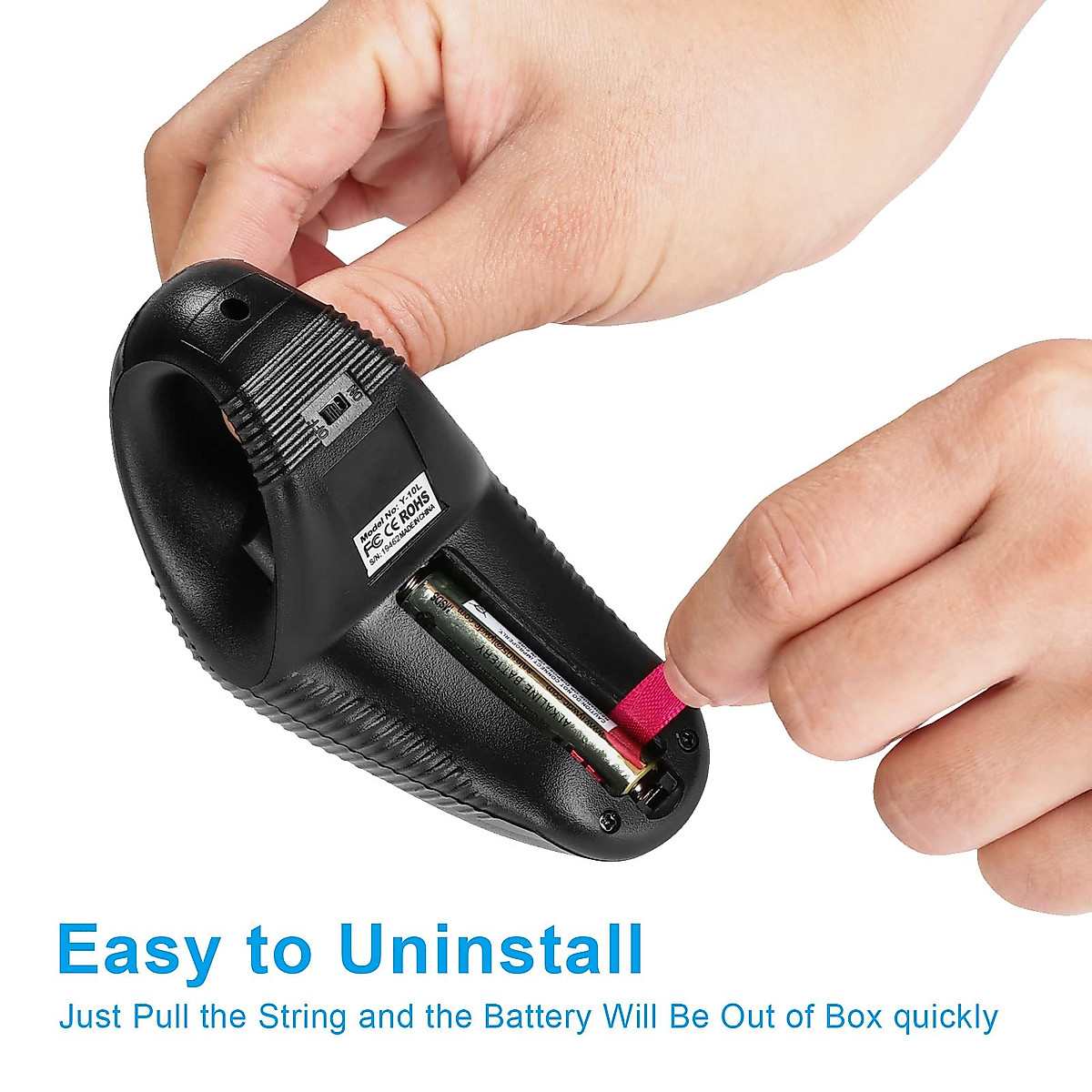 welspo Wireless USB Handheld Finger Trackball Mouse with Laser Pointer