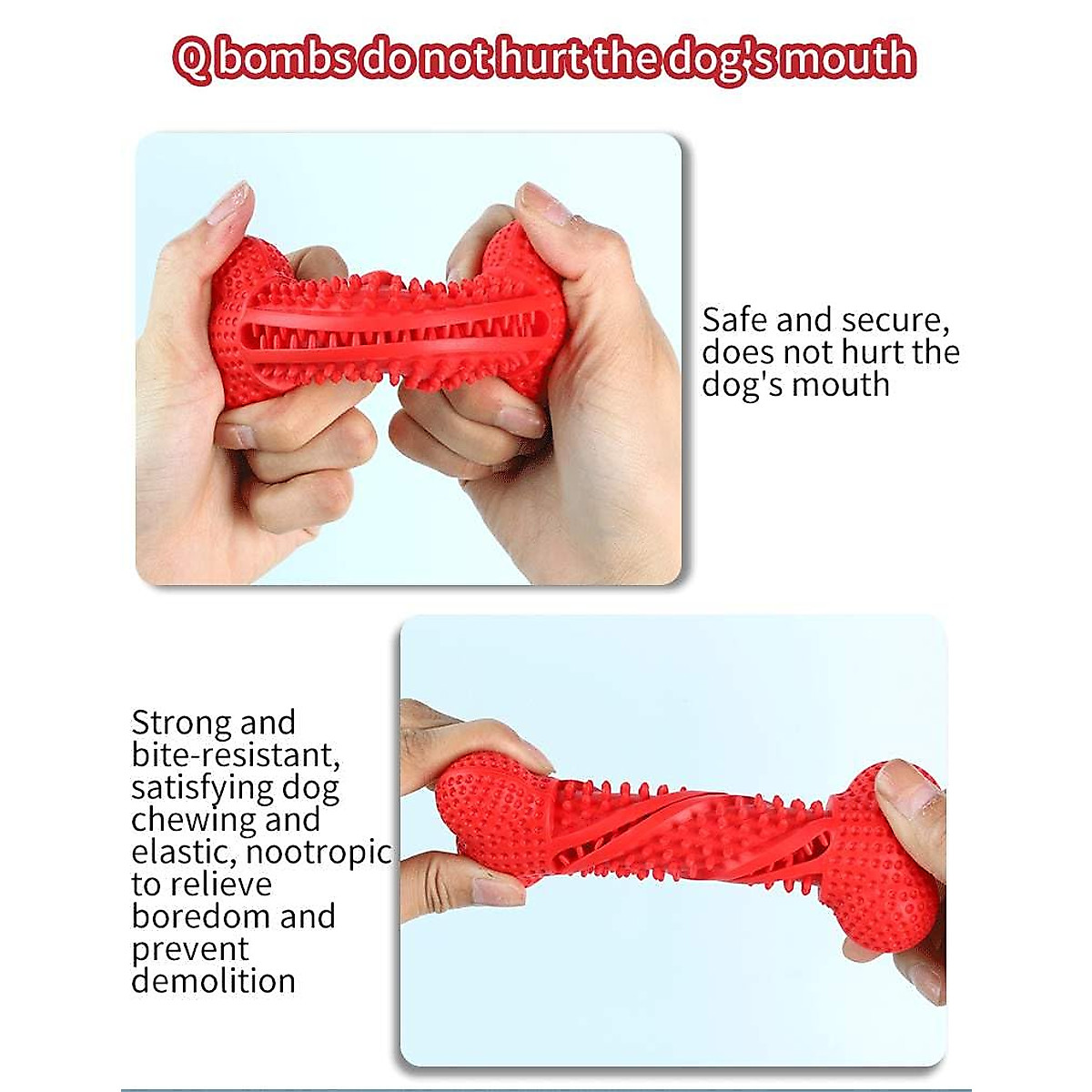 Teething Buddy: Dental Dog Chew Bone Toy for Puppies. (Green)