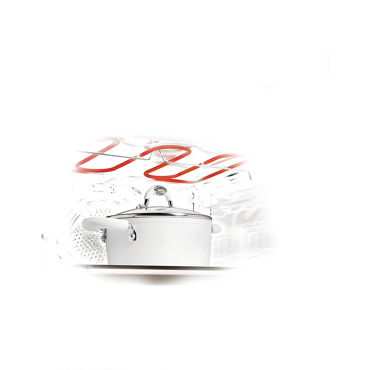 Bialetti, Ceramic OK White, 24 Inch Frypan