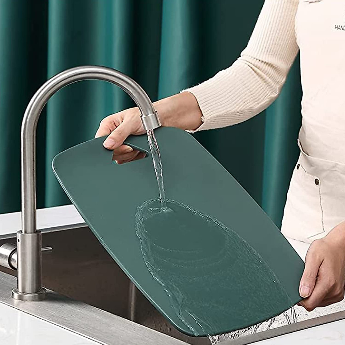 3 PCS Plastic Cutting Board, Cutting Boards for Kitchen, Plastic Chopping Board Set Easy Grip Handle Food Chopping Boards for Dishwasher Safe, Chop Meat, Veggies