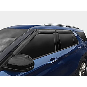 Auto Ventshade [AVS] Ventvisor / Rain Guards | Outside Mount, Smoke Color, 4 pc | 94117 | Fits 2006 - 2010 Jeep Commander