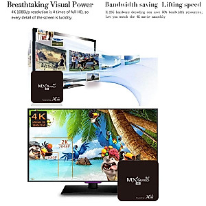 MXQ Pro 5G Android 11.1 TV Box 2023 Upgraded Version Ram 2GB ROM 16GB Android Smart Box H.265 HD 3D Dual Band 2.4G/5.8G WiFi Quad Core Home Media Player